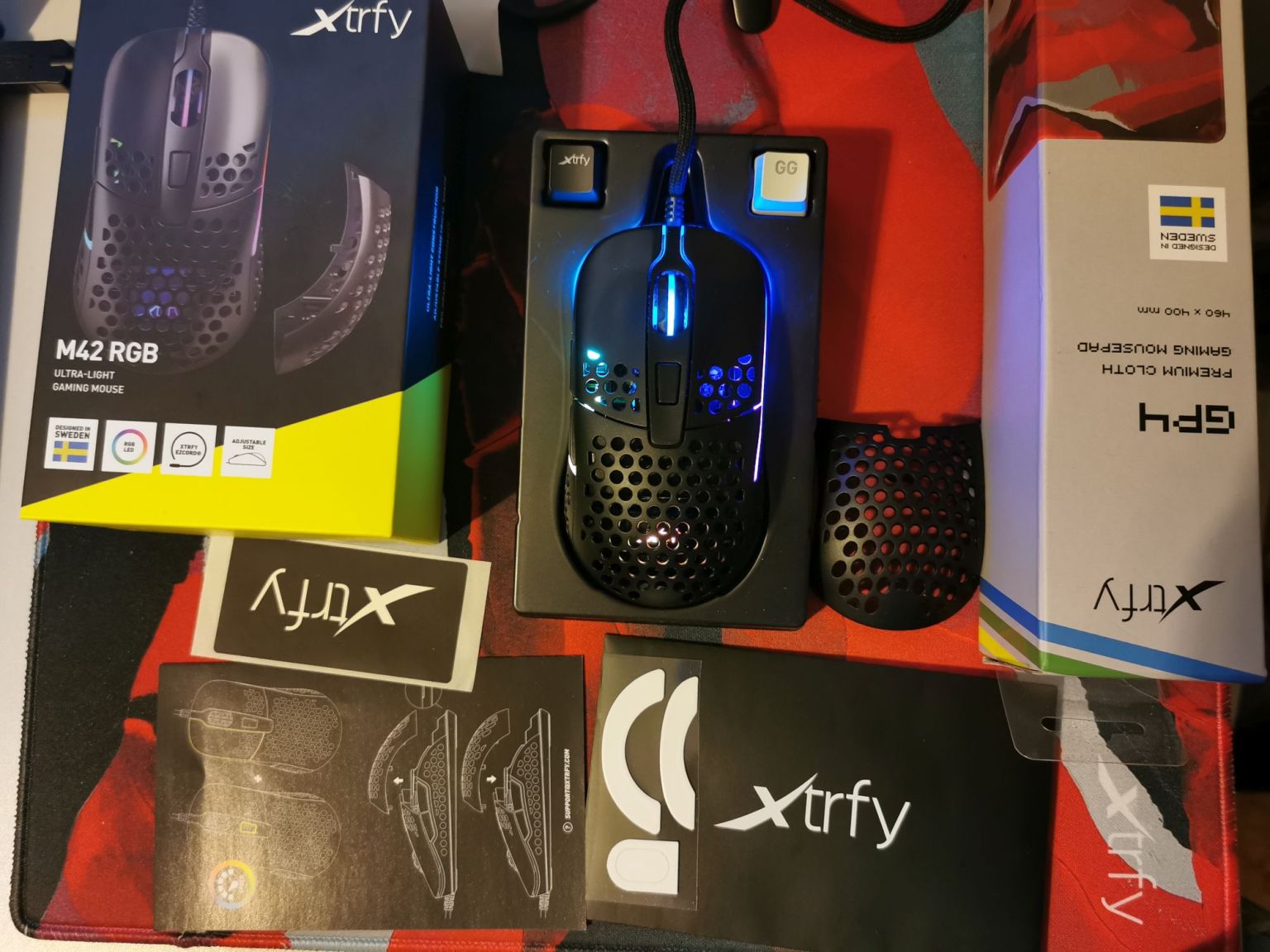 Recenzja: Xtrfy M42 RGB i Xtrfy GP4 - ciekawa mysz oraz podkładka ...